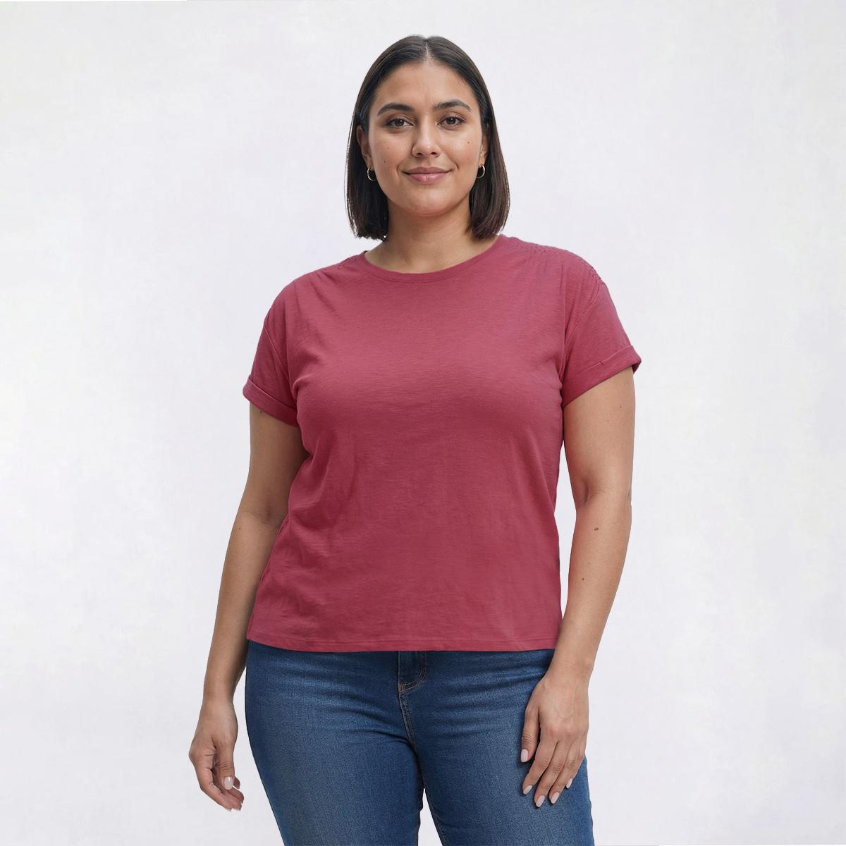 Click here for Plus Size Hasting & Smith Short Sleeve Ruched Shou... prices